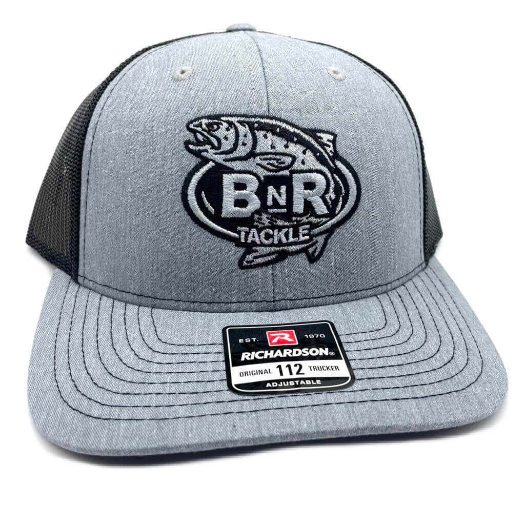 YOUTH SIZE BnR Tackle Hat - Heather Gray/Black – BNR Tackle